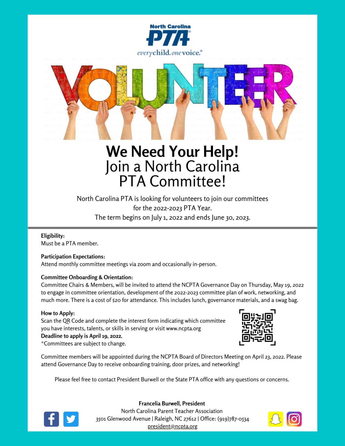 North Carolina PTA - every child. one voice.