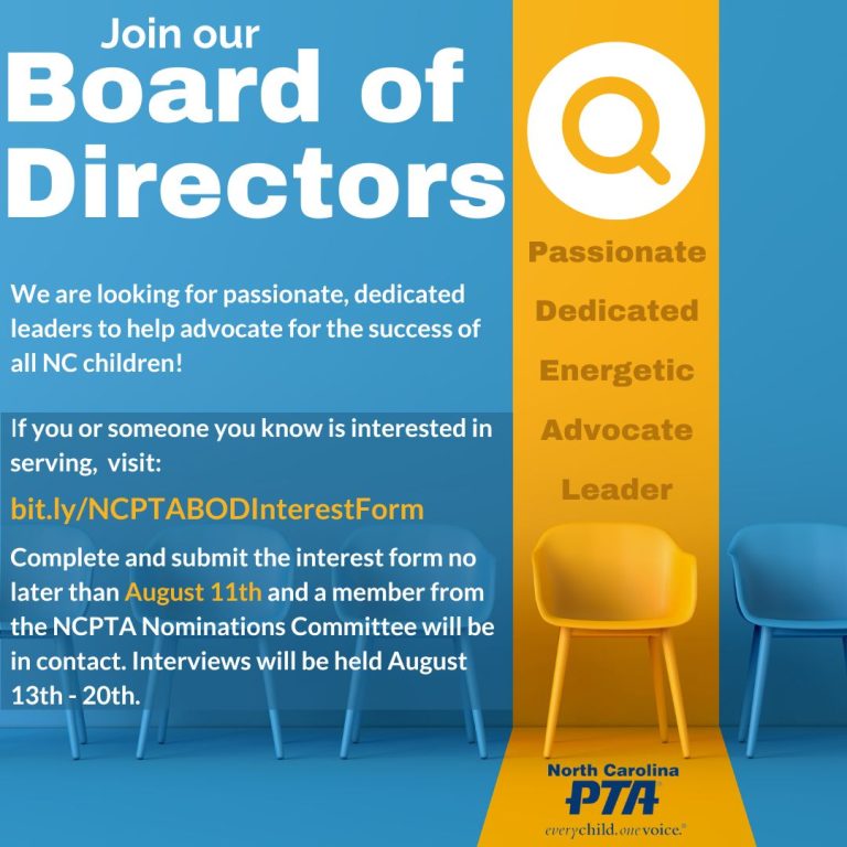 North Carolina PTA - every child. one voice.